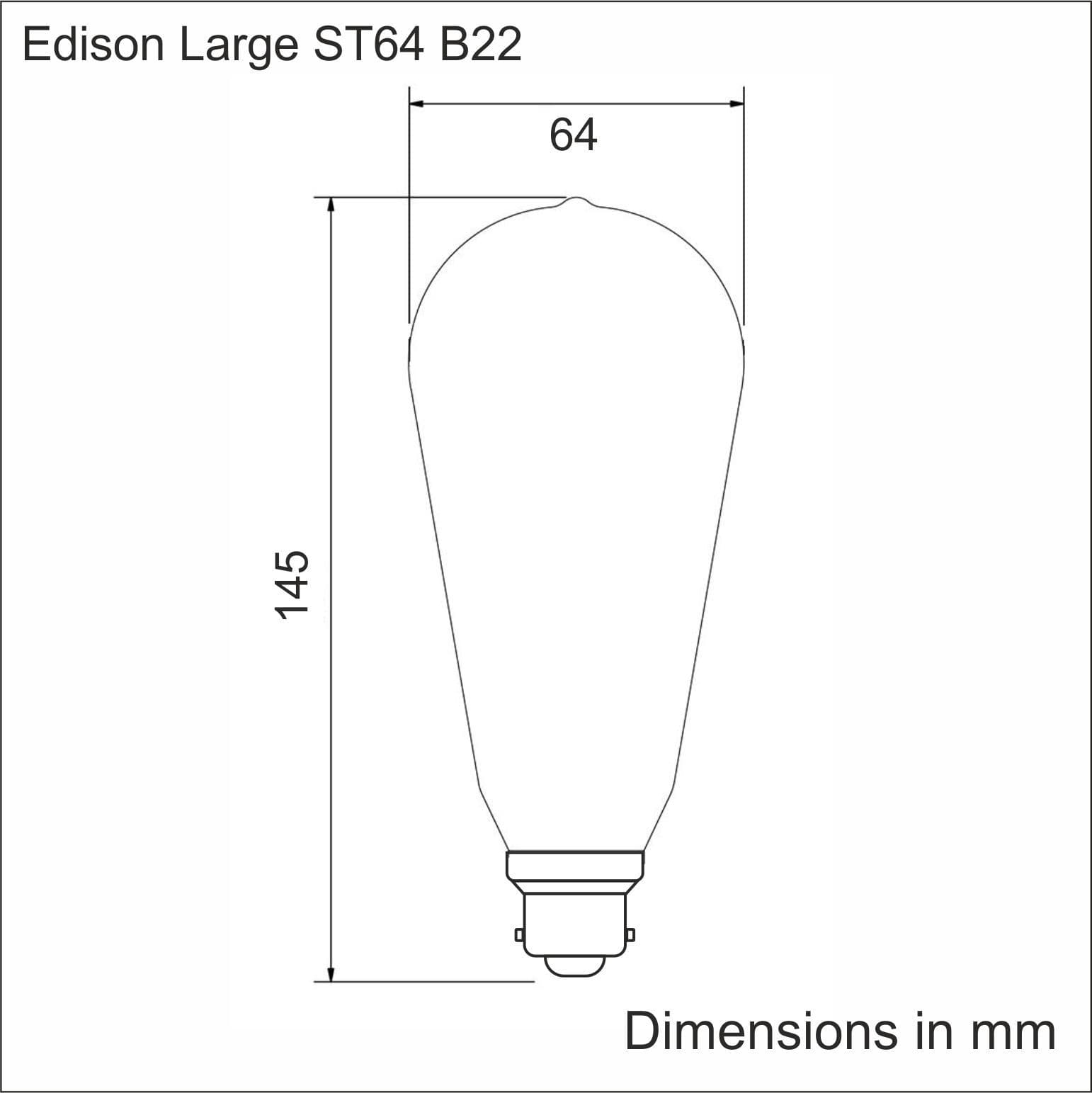 Edison Large LED B22 Quad Bulk Discount
