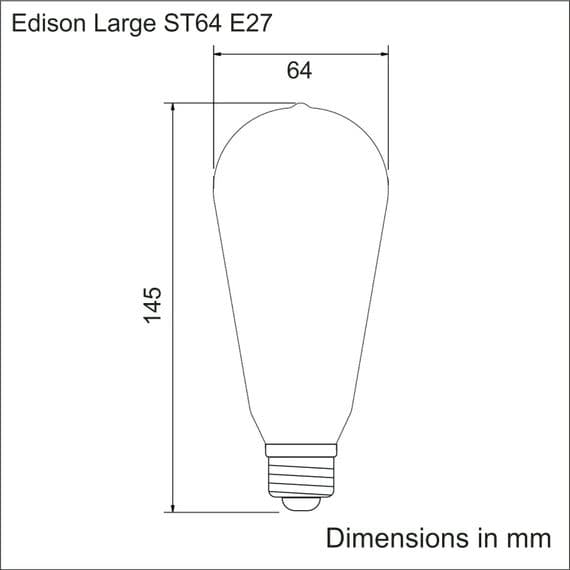 Edison Large LED E27 Quad Loop Bulk Discount
