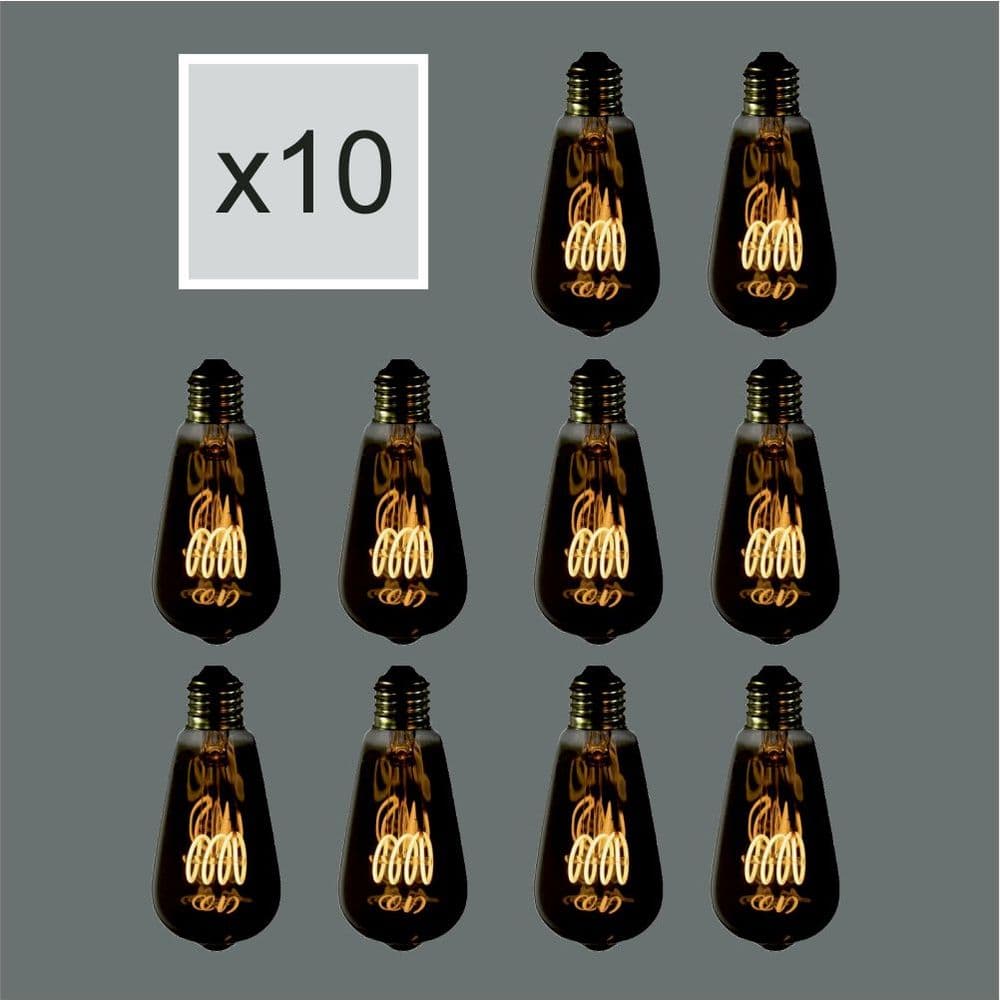 Edison Medium LED E27 Quad Smoke Bulk Discount