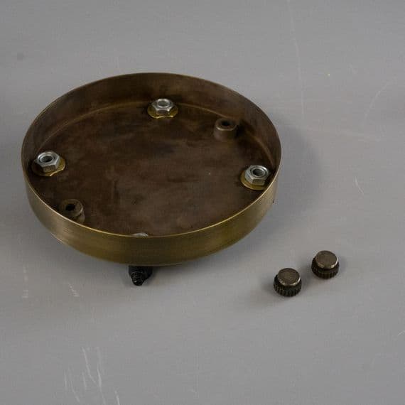 Four Cable Ceiling Rose - Antique Brass