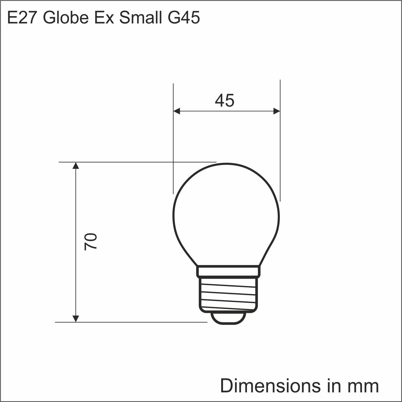 Globe Extra Small LED E27 Quad
