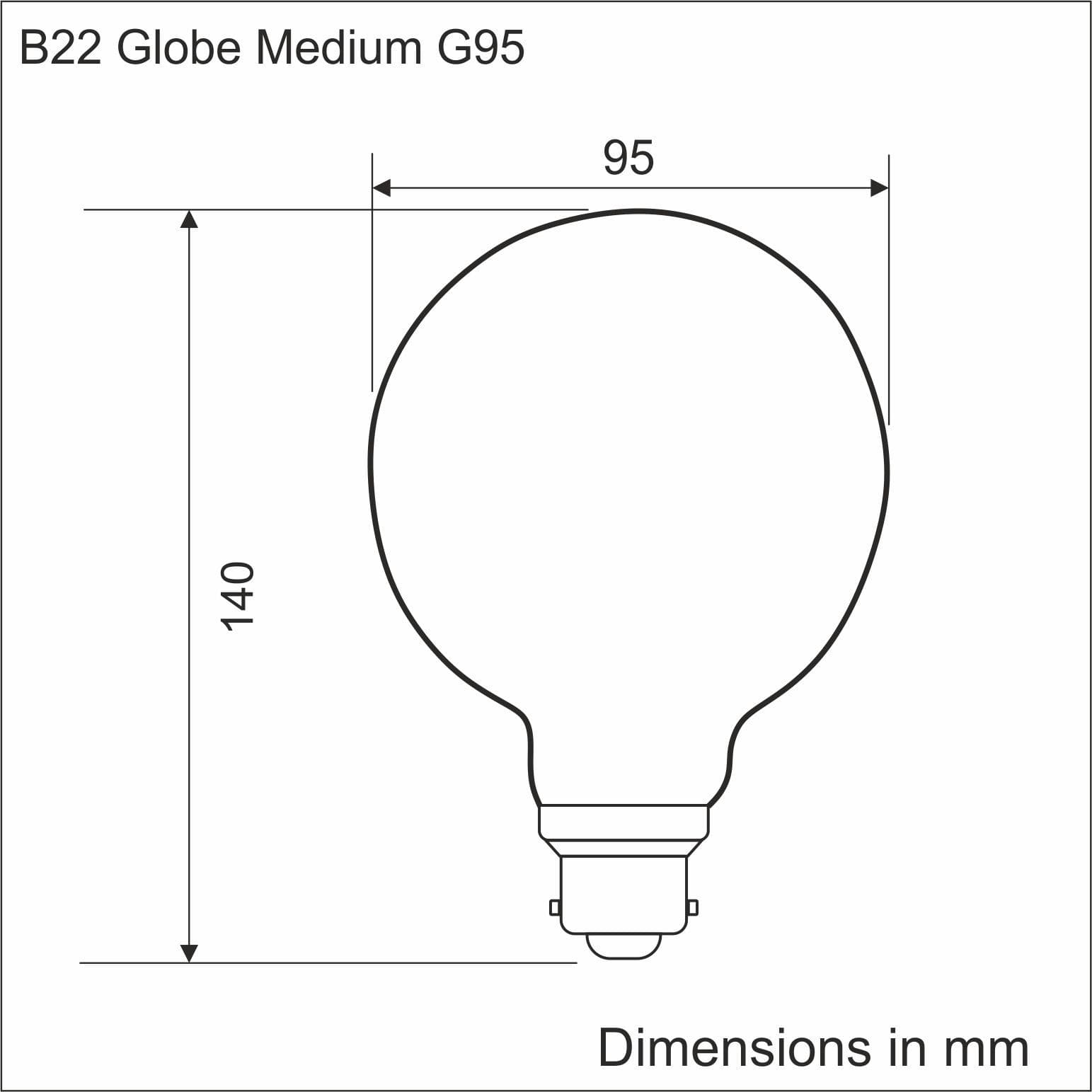 Globe Medium LED B22 Spiral Smoke Bulk Discount