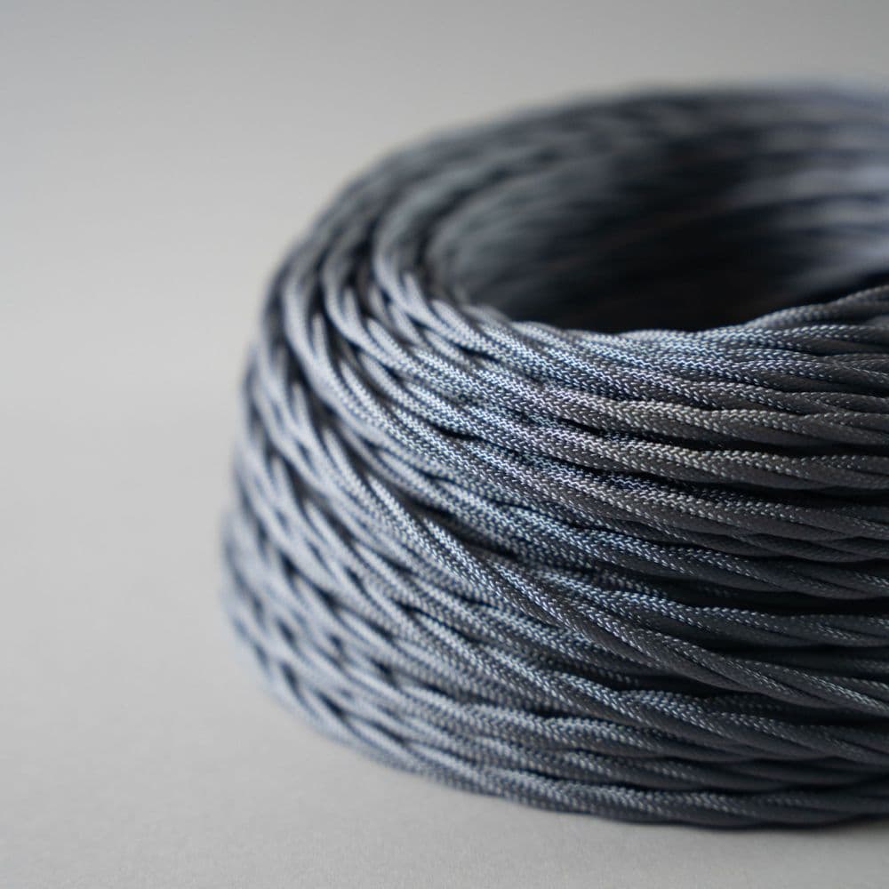 GRAPHITE Braided Fabric Lighting Cable