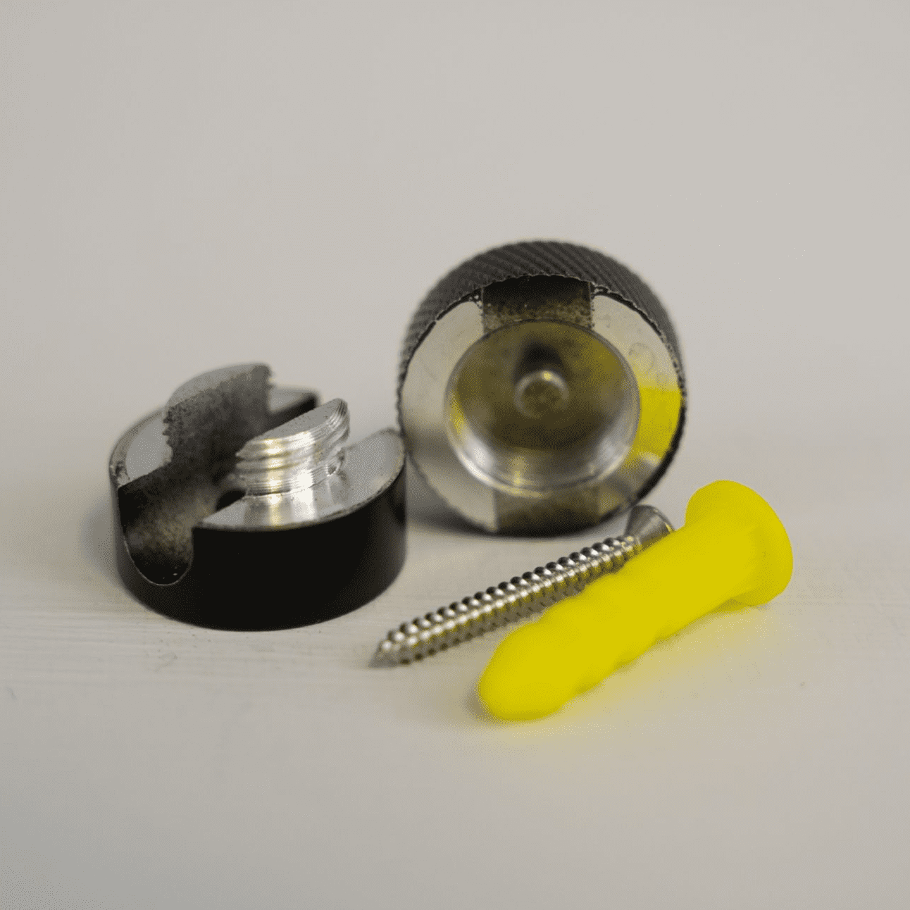 Knurled Aluminium Cable Guide Matt Black