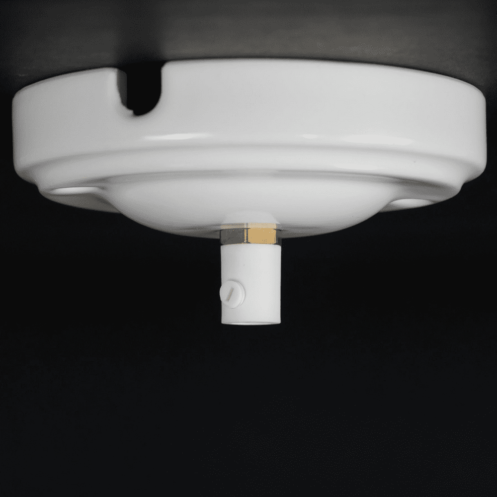 Porcelain Ceiling Rose - Deep - Large White