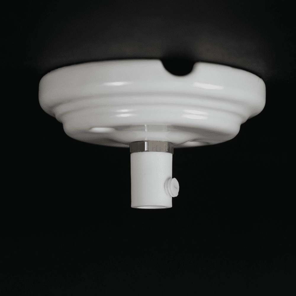 Porcelain Ceiling Rose - Deep - Small White