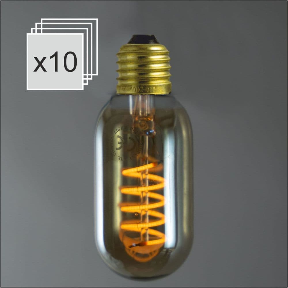 Radio Valve LED E27 Spiral Smoke Bulk Discount