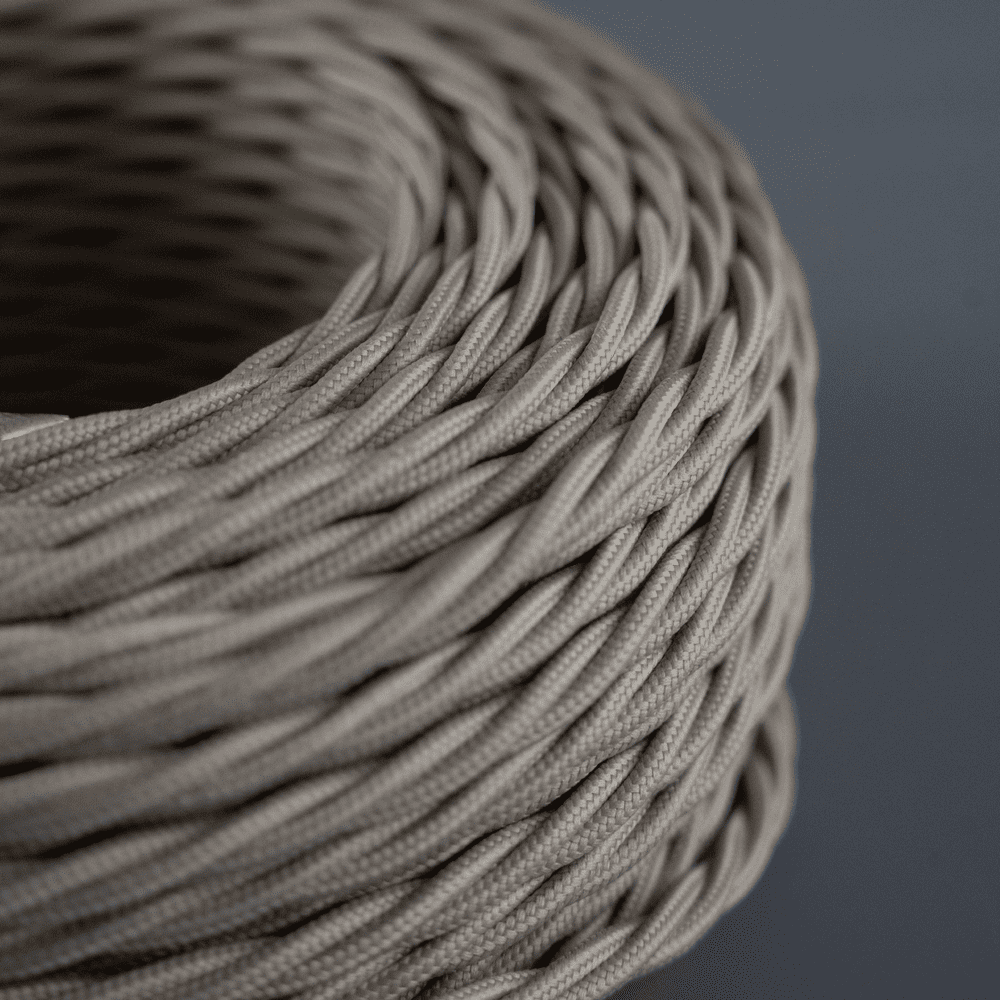 Fabric Lighting cable Braided in Black