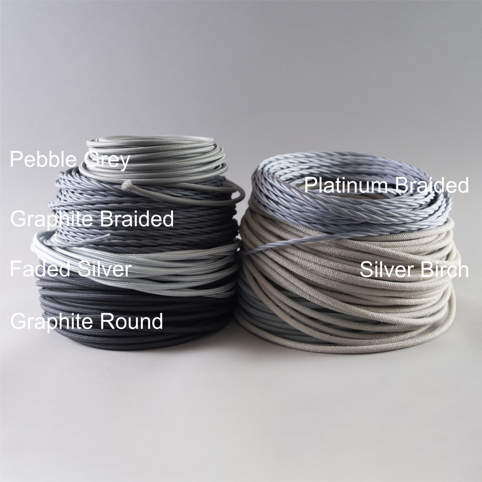 SILVER BIRCH Fabric Lighting Cable LINEN