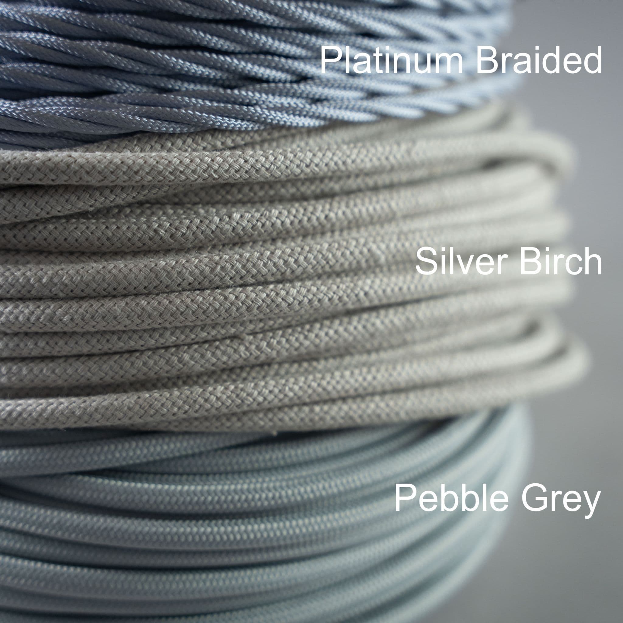 SILVER BIRCH Fabric Lighting Cable LINEN