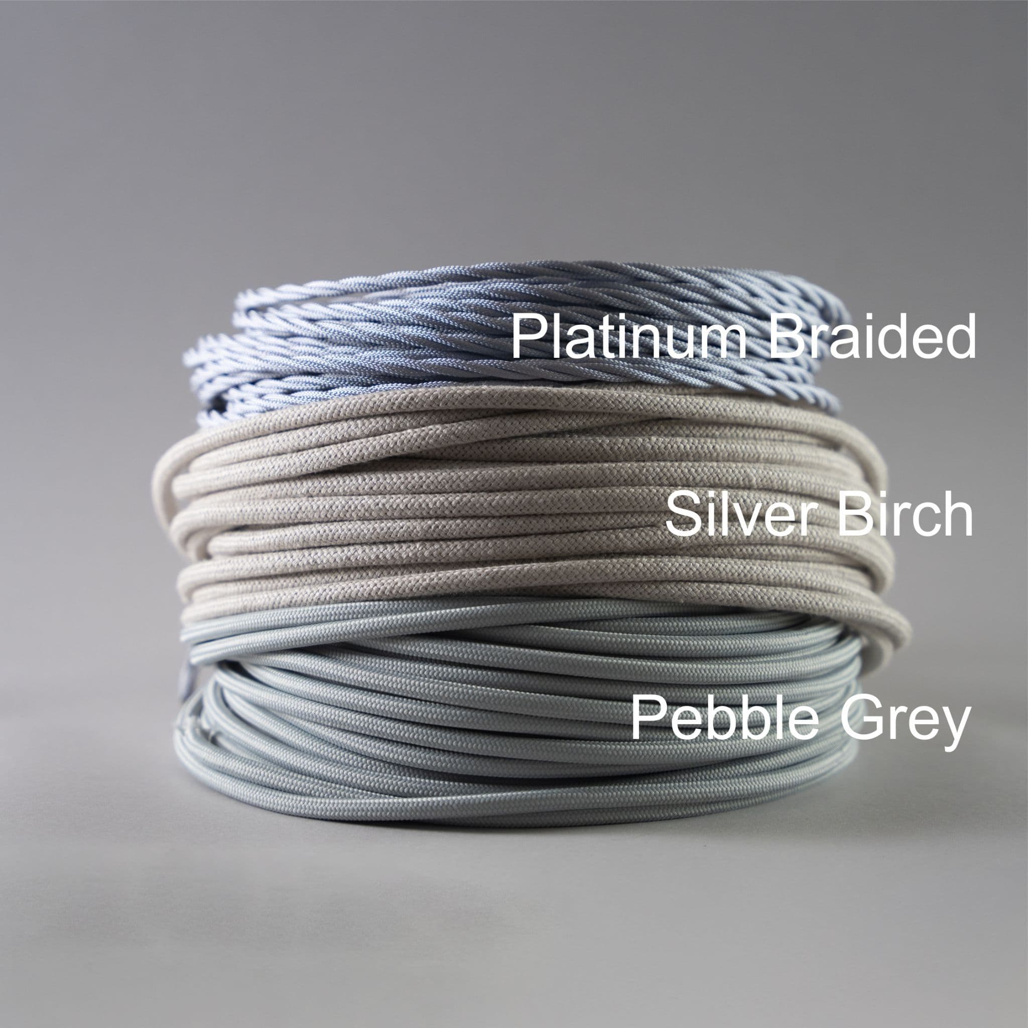 SILVER BIRCH Fabric Lighting Cable LINEN