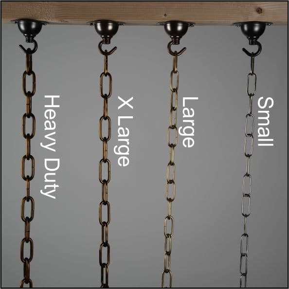 Steel Plated Lighting Chain Small - Nickel finish