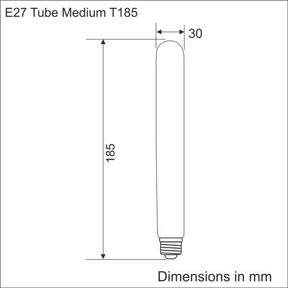Tube Medium LED E27 Spiral