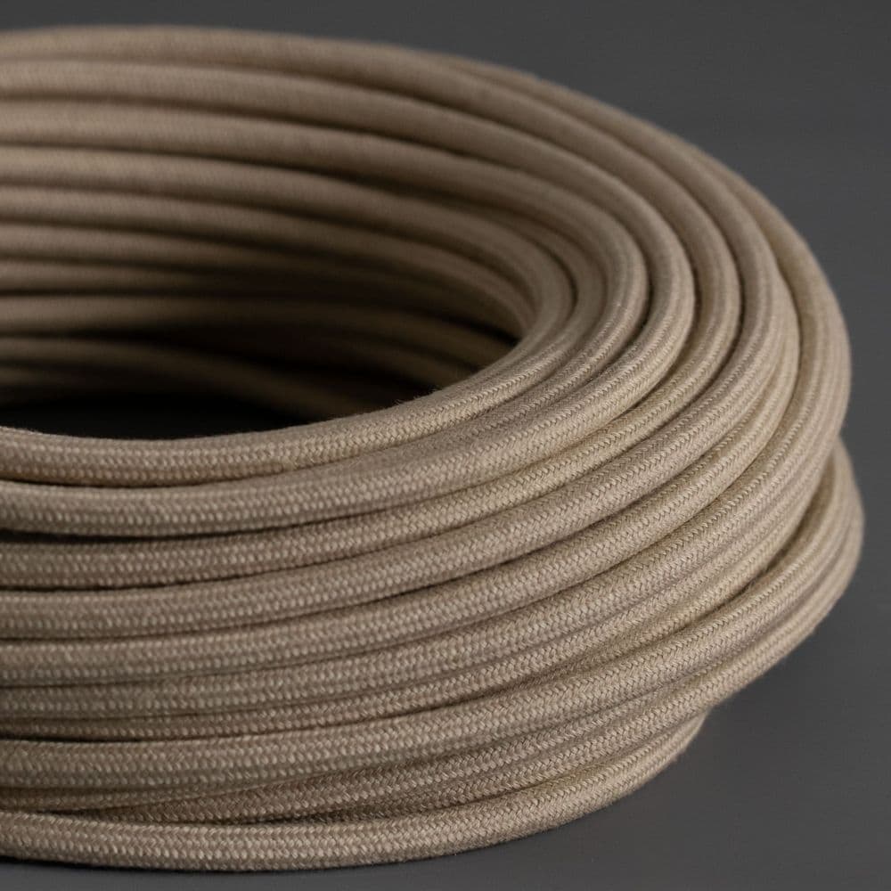 WINTER BEACH Fabric Lighting Cable LINEN