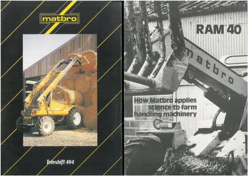 12 x Matbro Telehandler & Forklift Brochure Bundle in Branded Card Folder