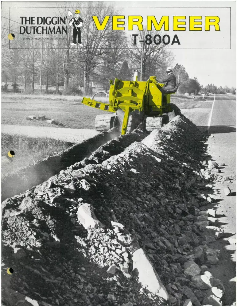 4 x Vermeer "Diggin Dutchman" Tractor Trencher Brochure Bundle