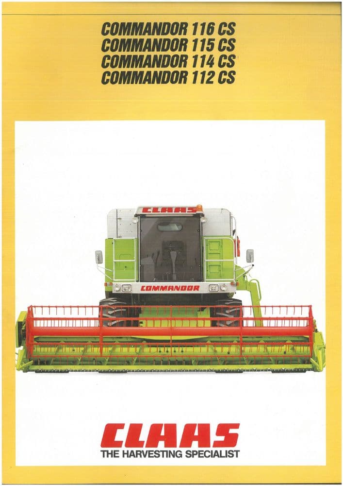 5 x Claas Commandor Combine Brochures - Over The Years - Bargain Bundle ...
