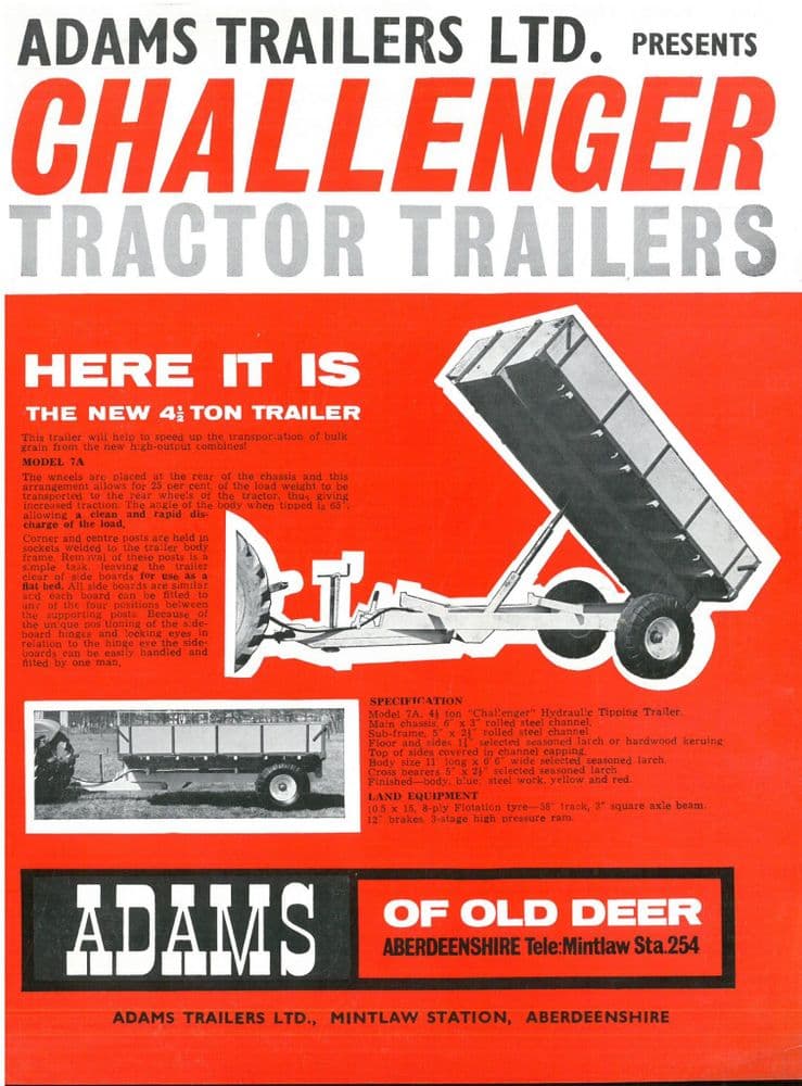 Adams Trailers LTD Challenger Tractor Trailers Brochure