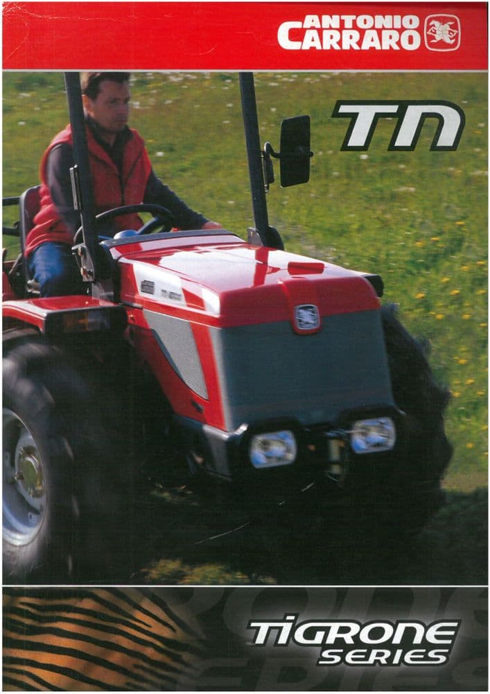 Antonio Carraro Tractor TN Tigrone Series 6500 8400 Brochure