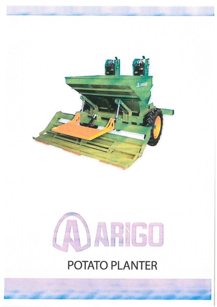 Arigo Potato Planter Operators Manual and Spare Parts List