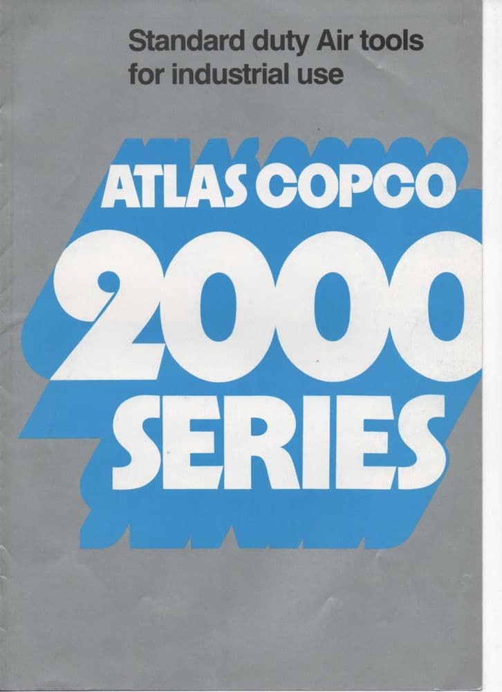 Atlas Copco Standard Duty Air Tools - 2000 Series - Brochure