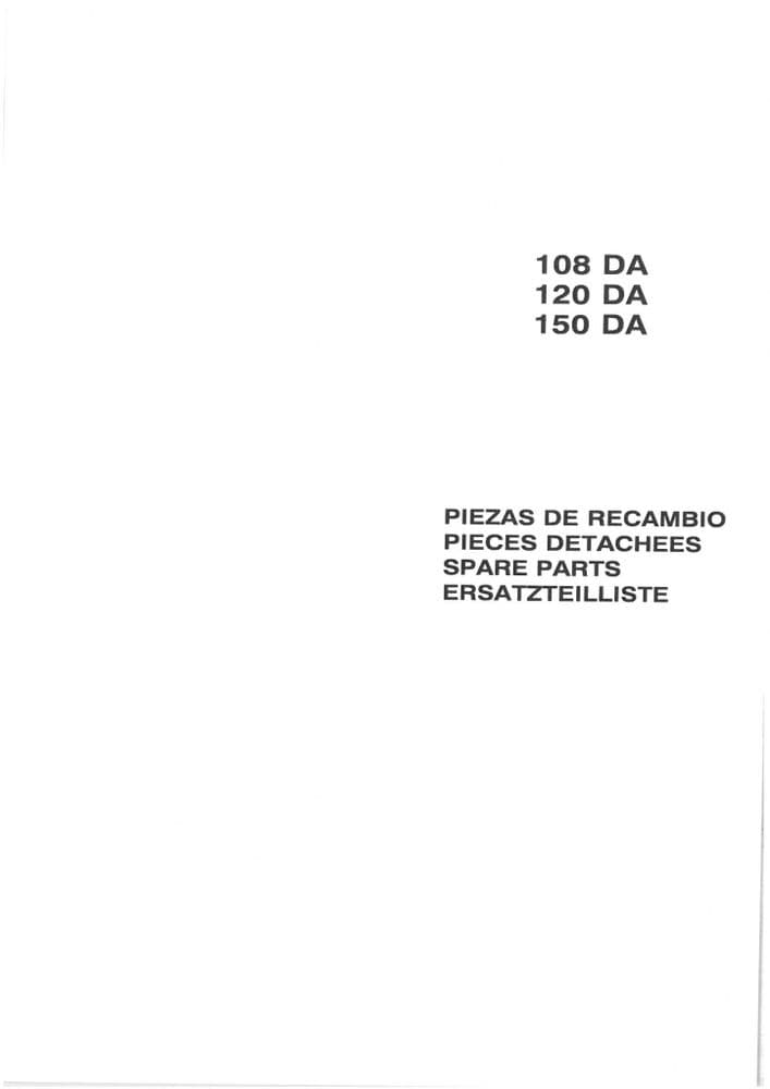 Ausa Dumper 108DA 120DA 150DA Parts Manual