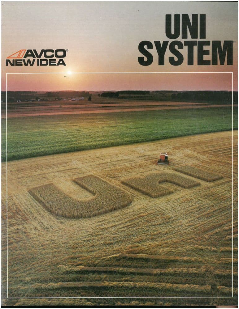 AVCO New Idea Corn Harvesting Brochure - Uni-System Combine Chopper ...