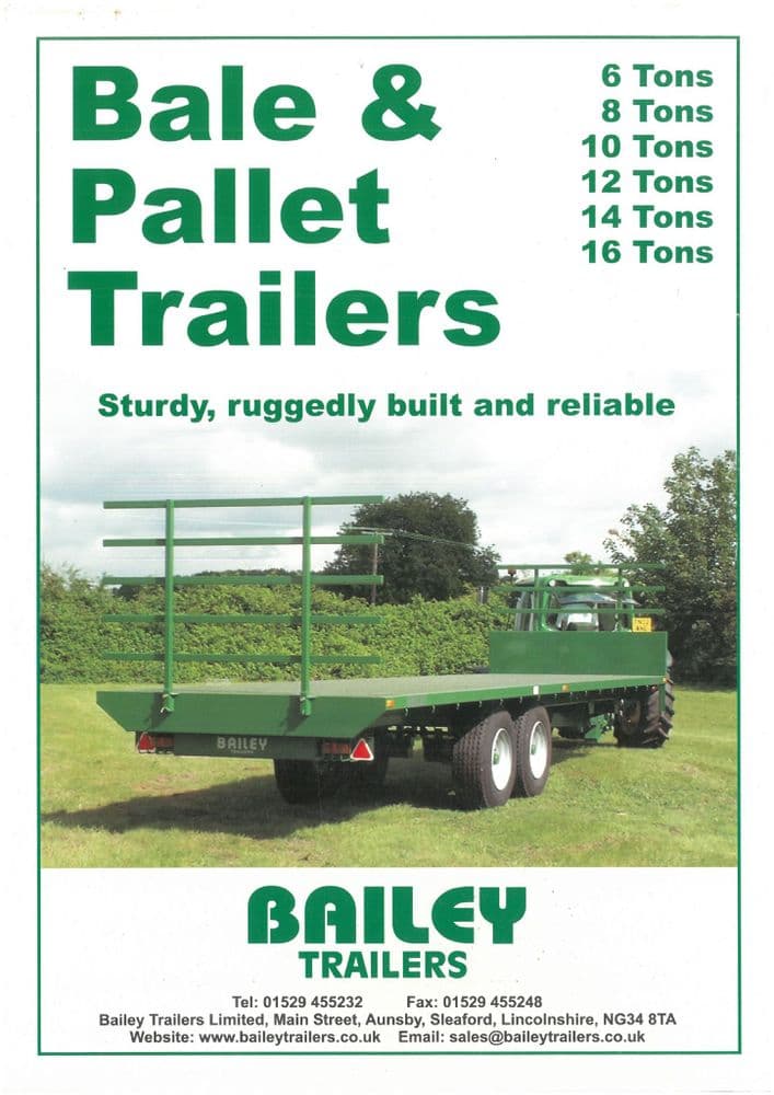 Bailey Trailers Bale & Pallet Trailers Brochure