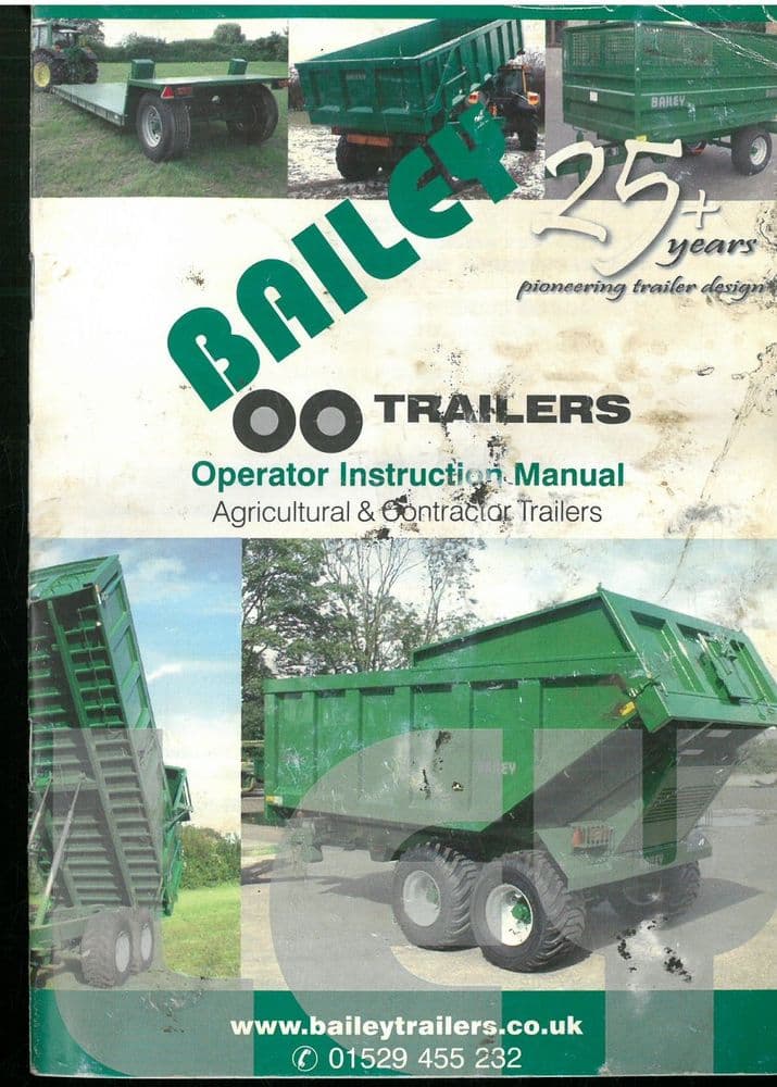 Bailey Trailers Operators Manual