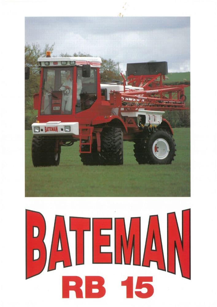 Bateman Sprayer RB15 Brochure - White Cover