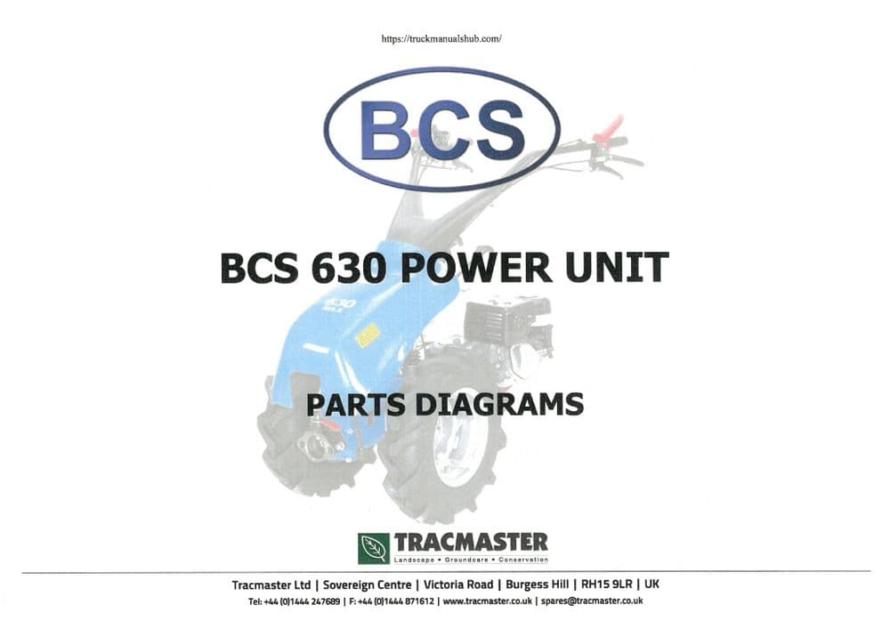 BCS Power Unit 630 Parts Manual