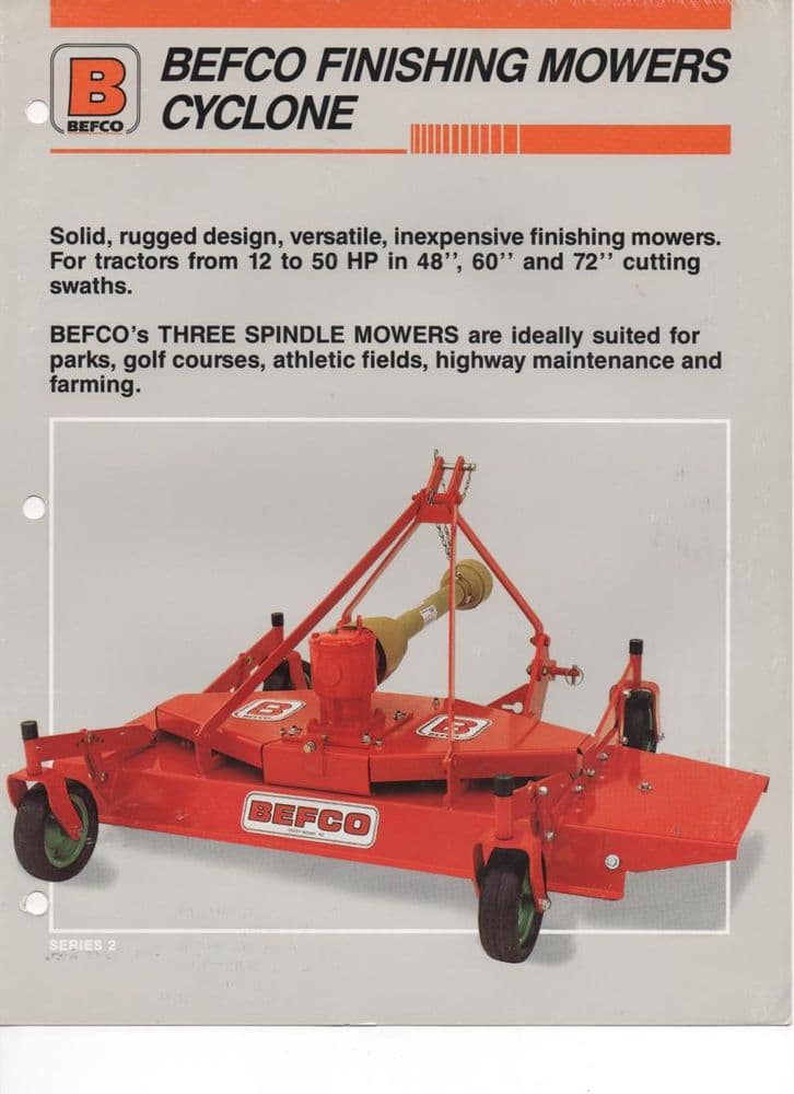 Befco Finishing Mowers - Cyclone Brochure