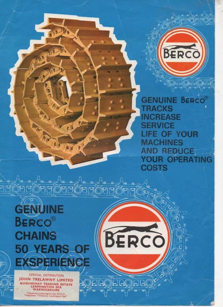 Berco Tracks & Chains Track Links Pins & Bushes Grouser & Triple ...