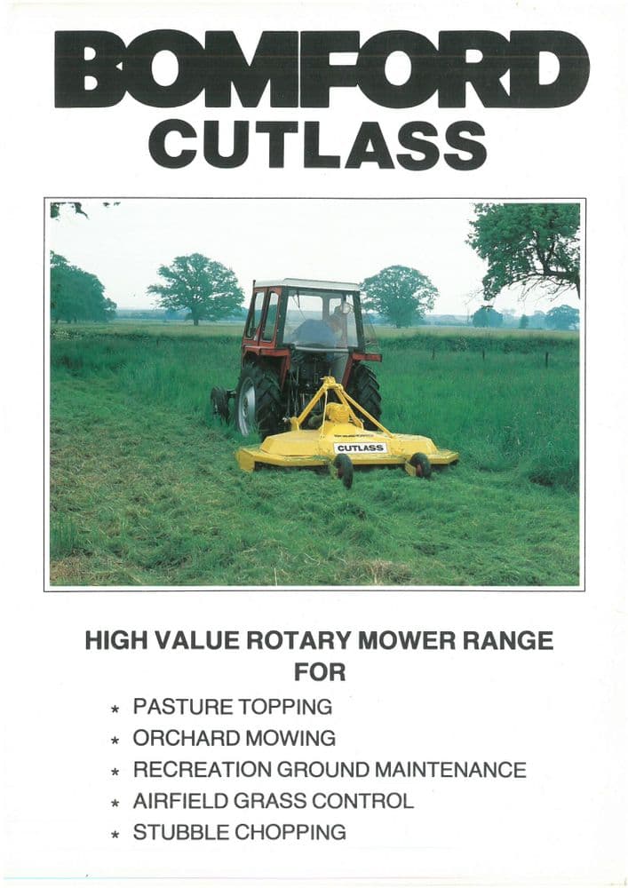 Bomford Cutlass Brochure