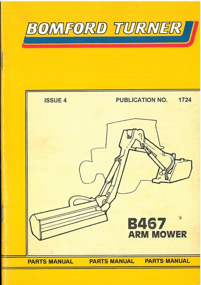 Bomford Turner B467 Hedgetrimmer Parts Manual