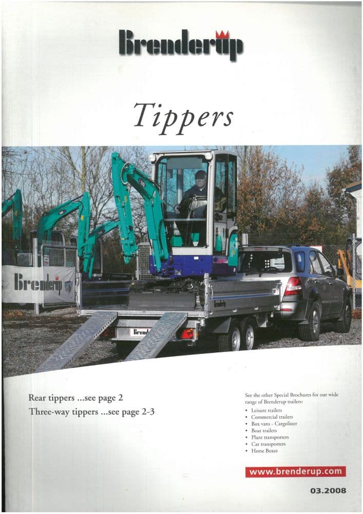 Brenderup Tippers Rear & three way Brochure