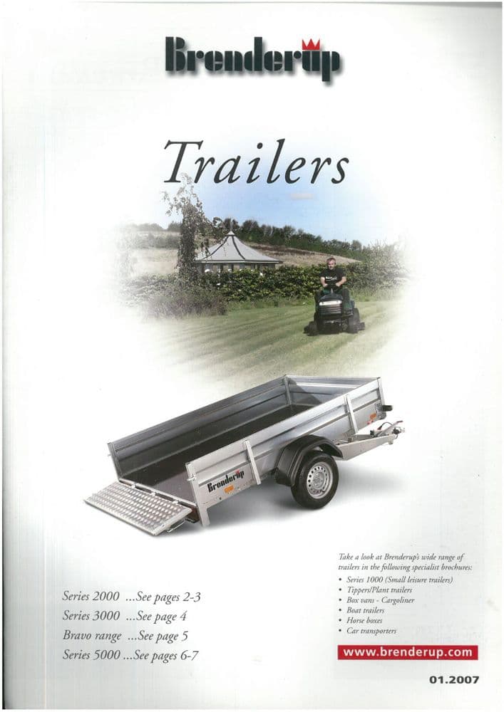 Brenderup Trailers Brochure - 2000 range - 3000 range - Bravo - 5000 Series