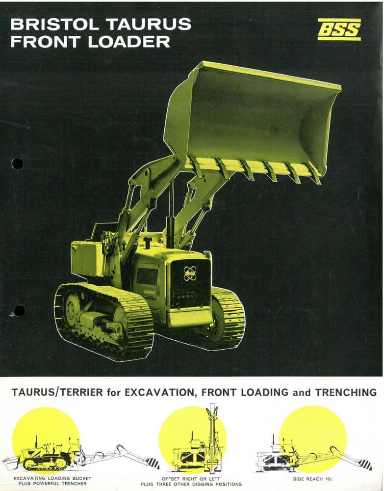 Bristol Taurus Crawler Tractor Front Loader and Terrier for Excavation ...