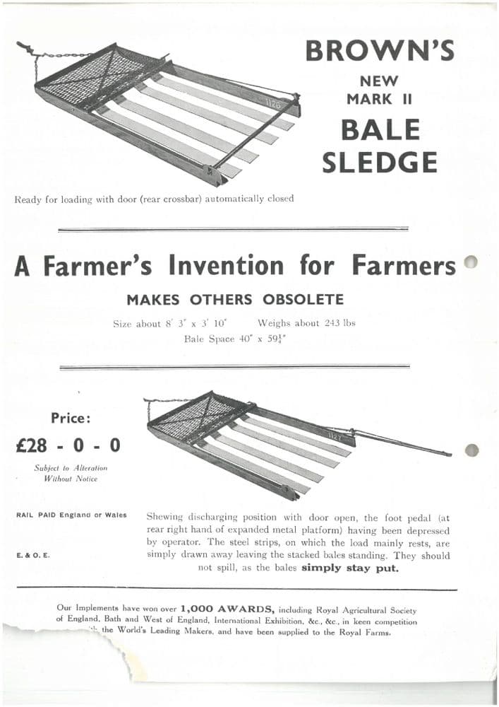Brown s New Mark II Bale Sledge Brochure