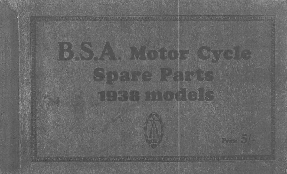 BSA Engine 1938 Parts Manual