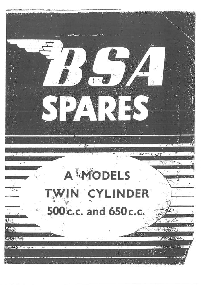BSA Engine A7 OHV A10 Star Twin 500cc & 650cc Rigid & Spring Frame 1949 ...