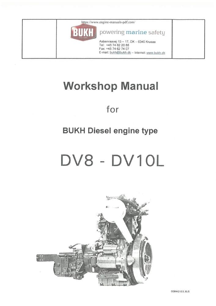 Bukh Marine Diesel Engine DV8SME DV8ME DV10L Workshop Service Manual