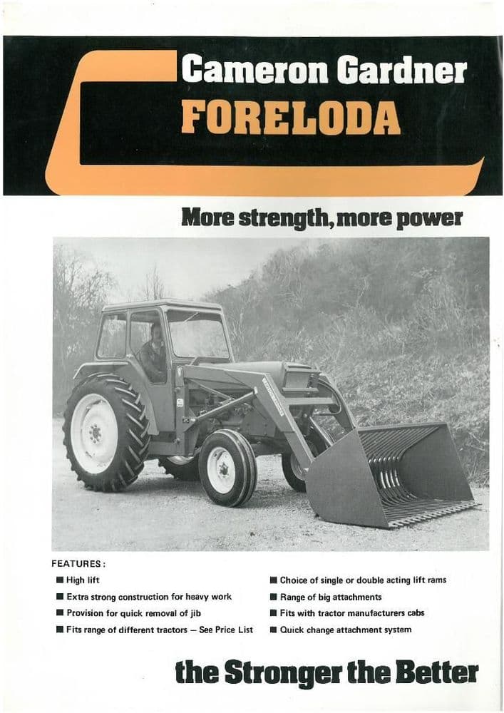Cameron Gardner Foreloda Loader Brochure
