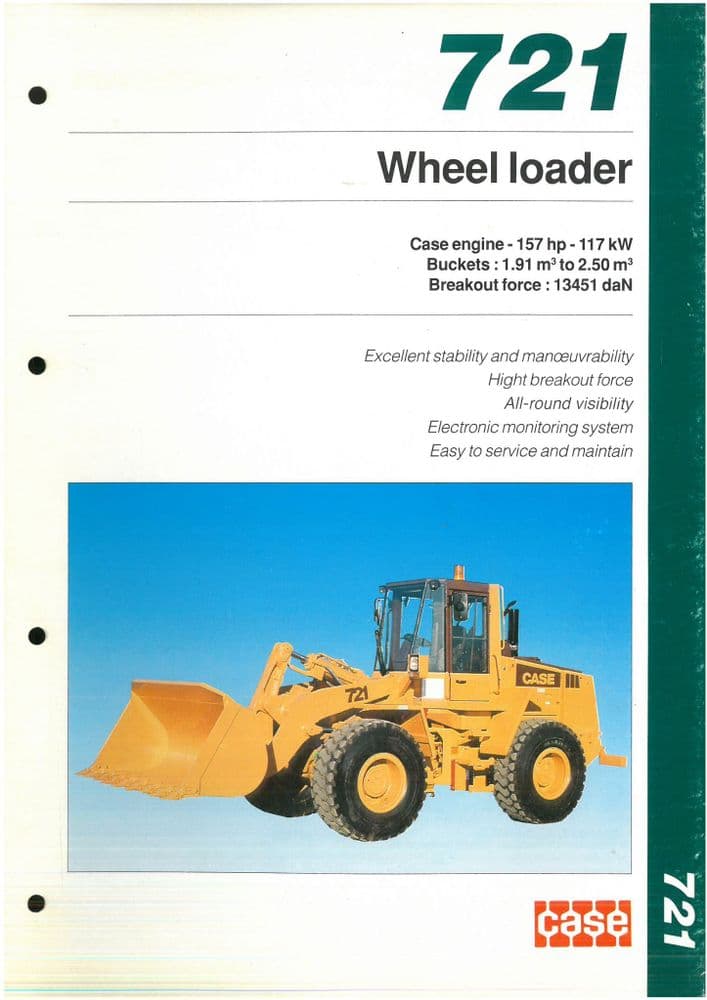 Case 721 Wheel Loader Brochure