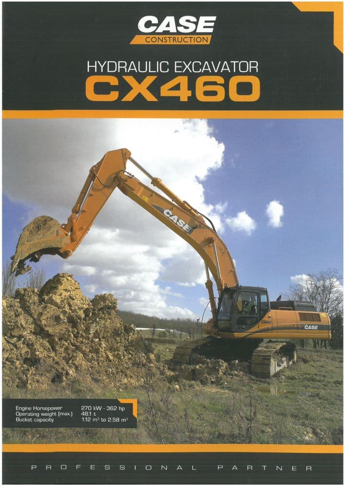 Case Crawler Excavator CX460 Brochure