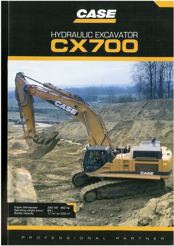 Case Crawler Excavator CX700 Brochure