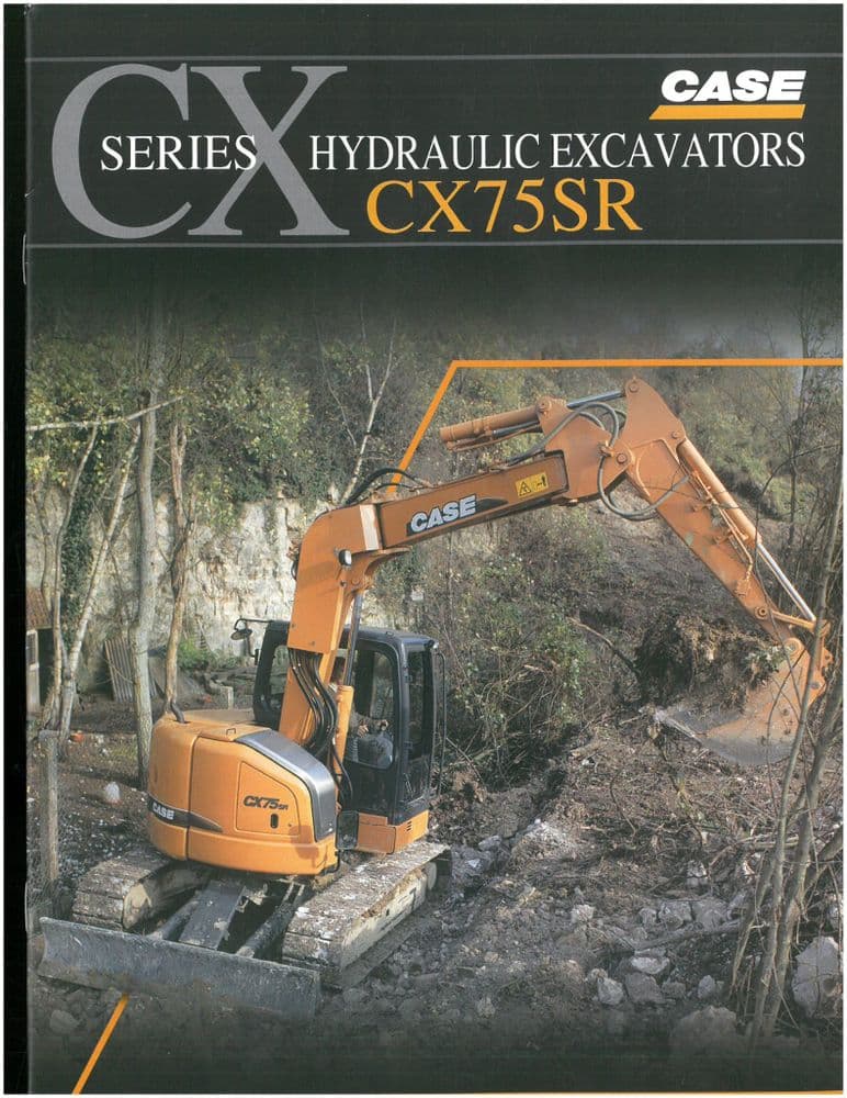 Case Crawler Excavator CX75SR Brochure