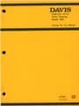 Case Davis Trencher Fleetline 14 4 Model S69 Parts Manual