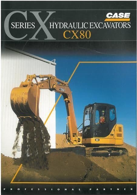 CASE EXCAVATOR CX80 BROCHURE