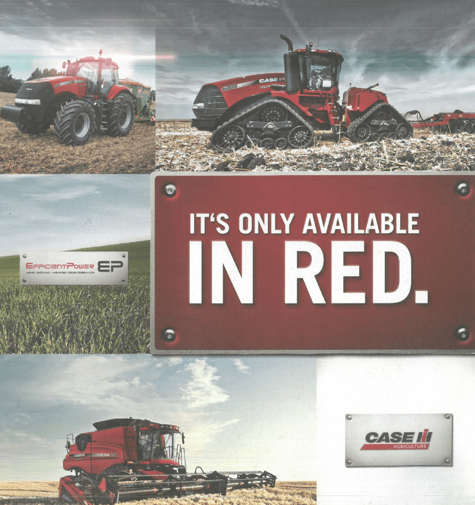 Case IH Its Only Available In Red Brochure